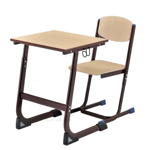 secondary school simple single student kid's desk and chair set