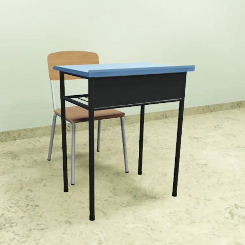school single student desk and chair