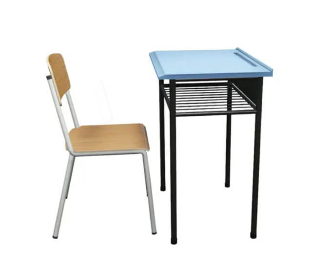 school single student desk and chair