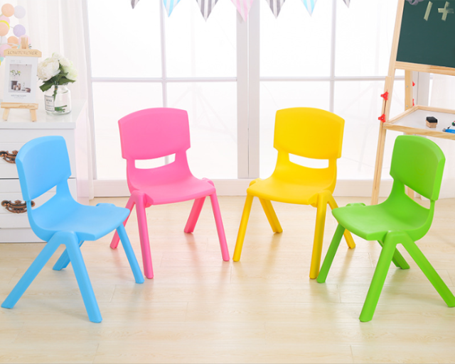 nursery school stackable plastic kids chair
