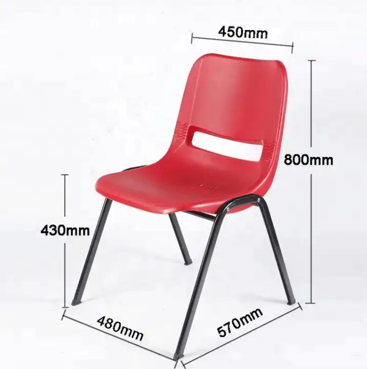 School Classroom furniture Stackable chairs
