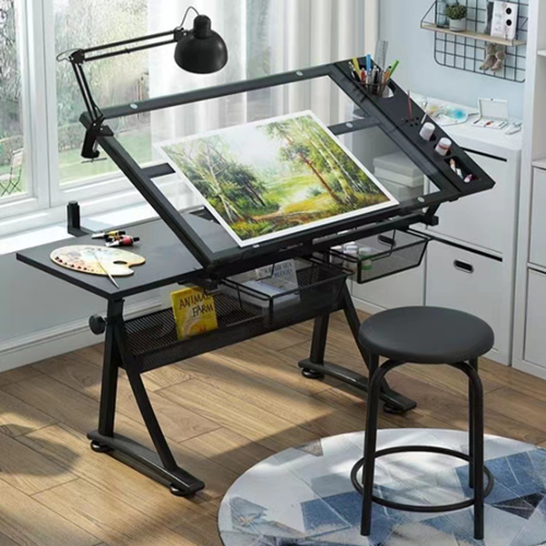 School Furniture Angle Adjustable Student Drawing Table
