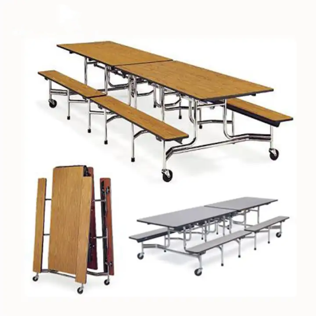 School furniture students canteen foldable dining table