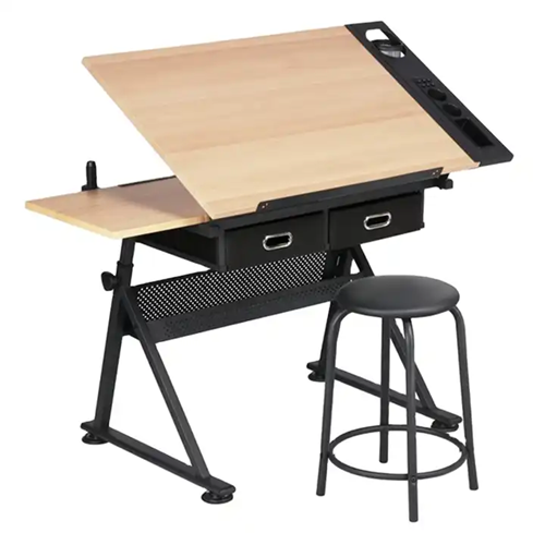 Adjustable Wooden Student Drafting Drawing Table