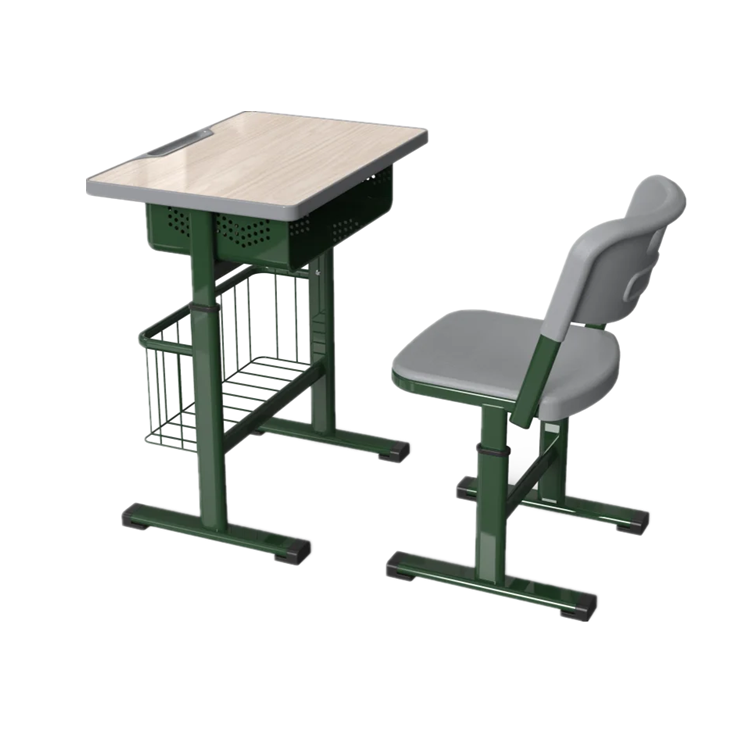 Adjustable height school Desks and chairs