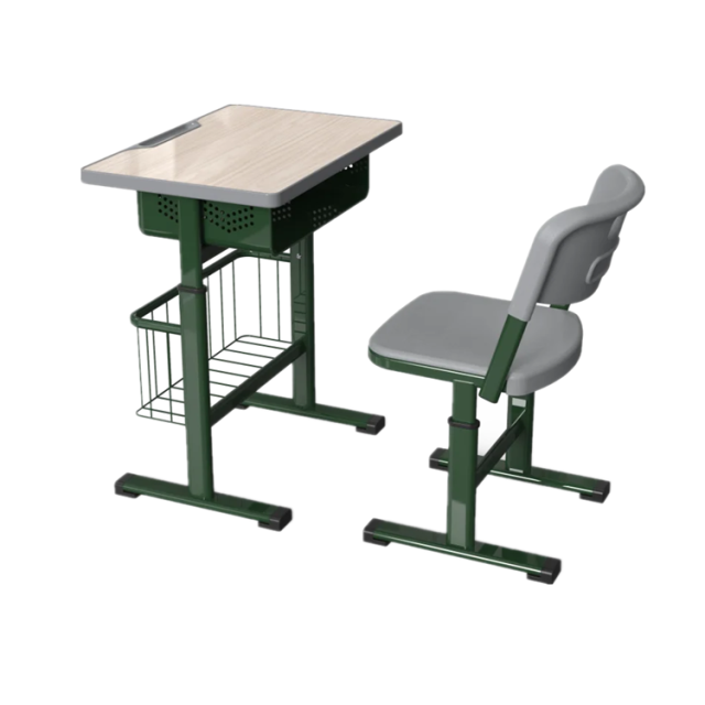 Adjustable height school Desks and chairs