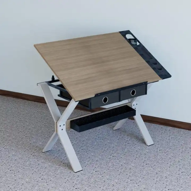 Lifting Art Workbench Industrial Metal Drafting Drawing Table