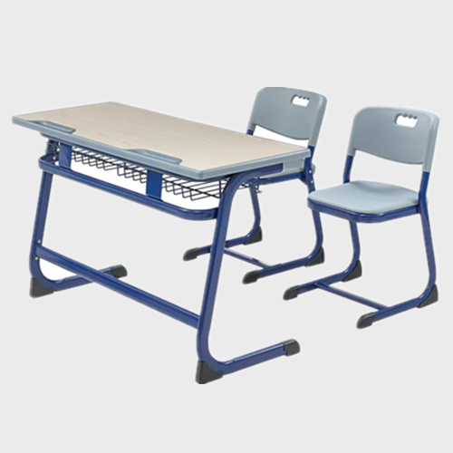 primary school student classroom double desk and chair set