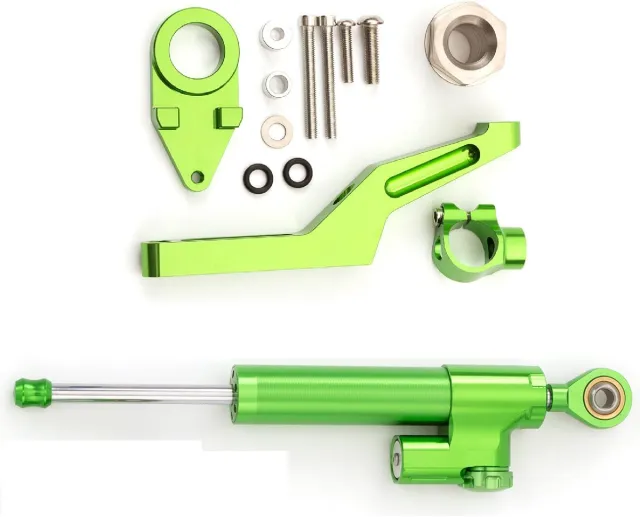 FXCNC Steering Damper With Mounting Bracket Kit Full Set--For Ninja 600 ...