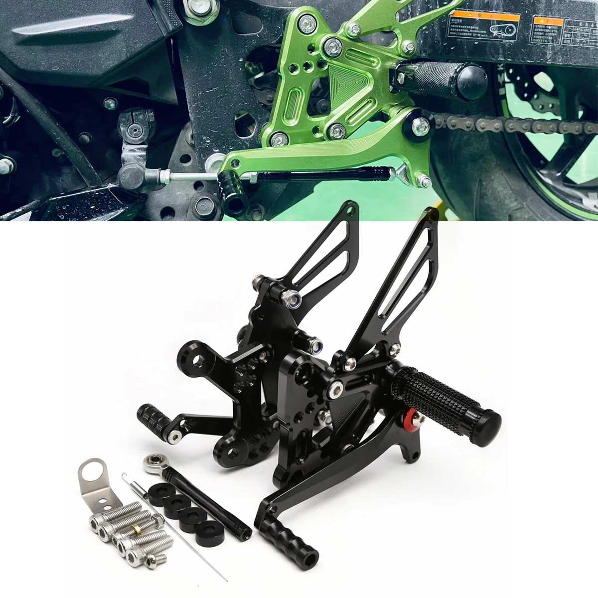 Adjustable Rearsets FOR KAWASAKI NINJA400 Ninja 400 Z400 2018--2023 CNC ...