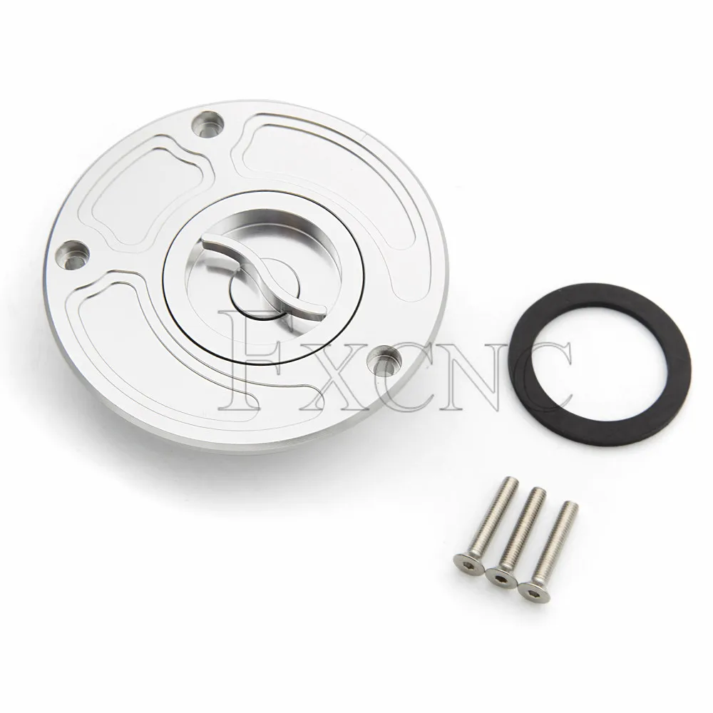 CNC Motorcycle Fuel Tank Gas Cap Keyless For Honda CBR 600 F2/F3/F4/F4i RVF VFR CB400 CB1300 ...