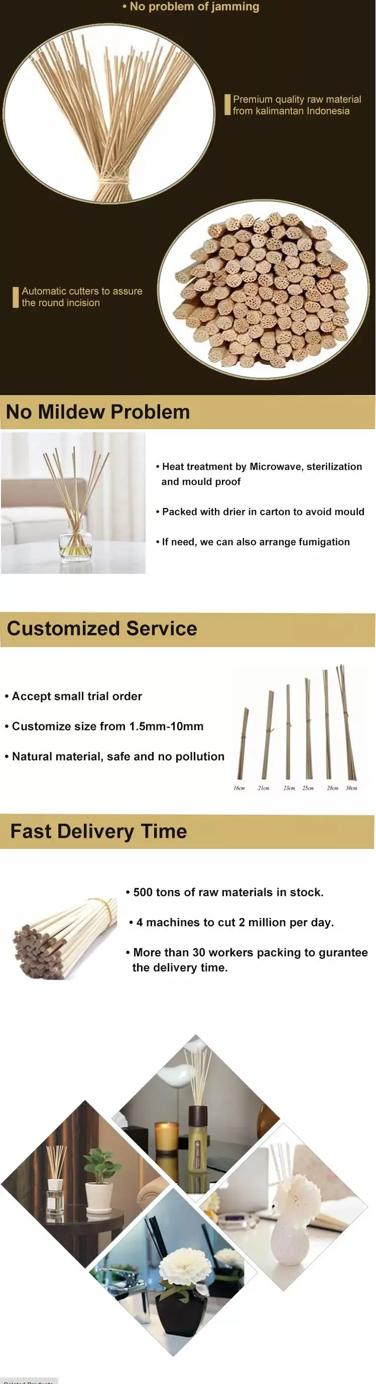 Reed Diffuser Supplies Kinds Different Bundle Package Reed Stick For ...