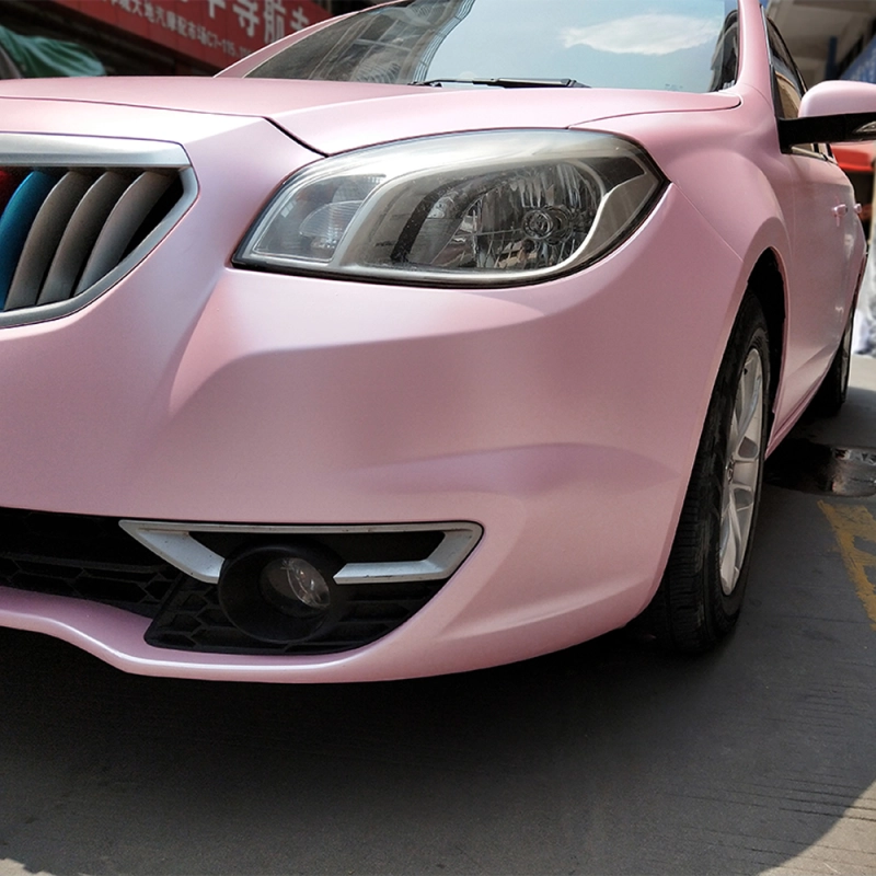 TOPCAR Satin Metallic Sakura Pink Vinyl Wrap Film