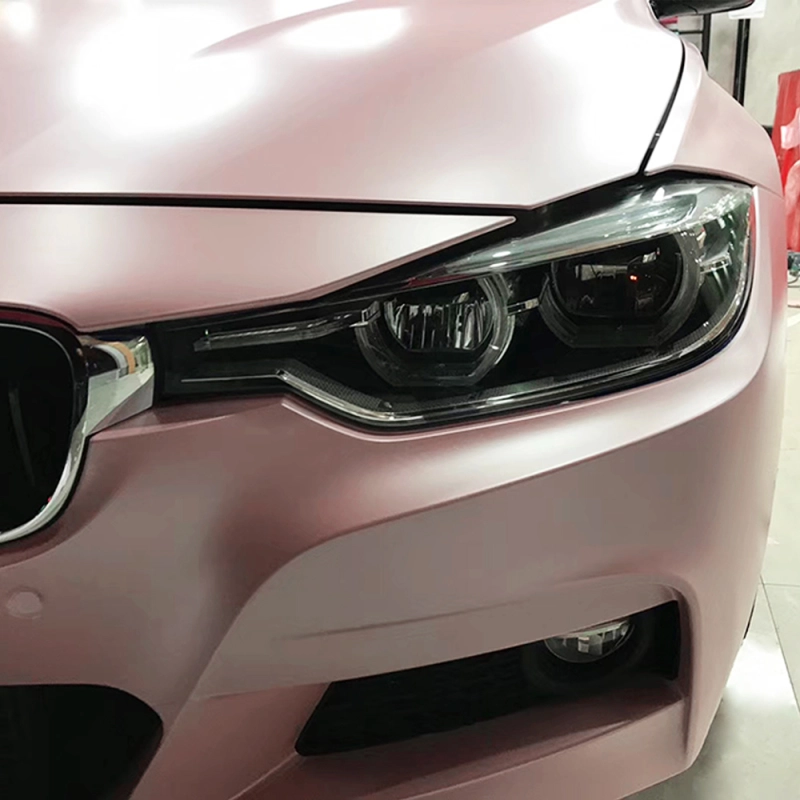 TOPCAR Satin Metallic Sakura Pink Vinyl Wrap Film