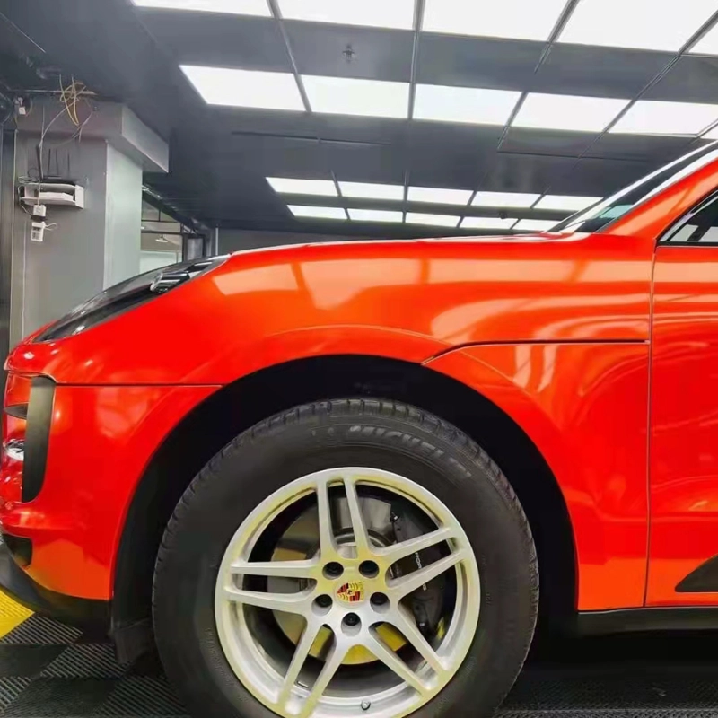 TOPCAR Satin Metallic Glossy Orange Vinyl Wrap Film