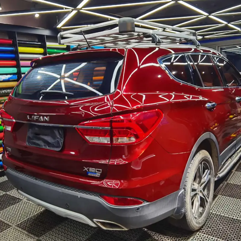 TOPCAR Liquid Metal Dragon Blood Red Vinyl Wrap Film