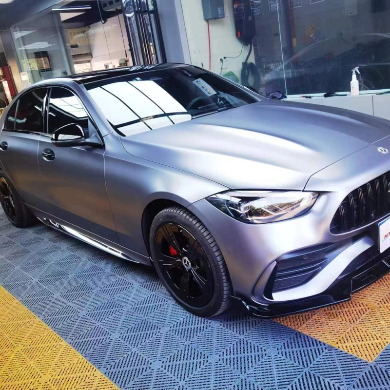 TOPCAR Ultra Matte AMG Ash Grey Vinyl Wrap Film