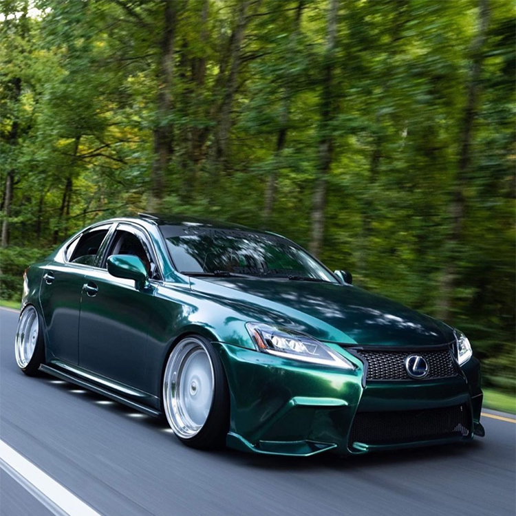 TOPCAR Glossy Chameleon Green Gold Vinyl Wrap Film