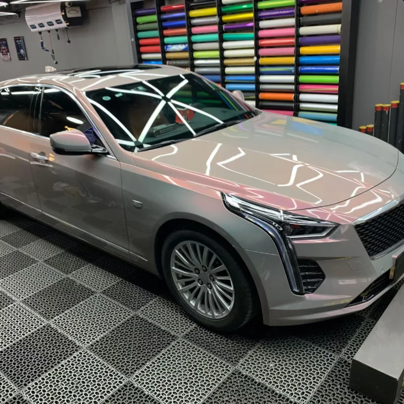 TOPCAR Magic Candy Color Flip Volcano Grey Vinyl Wrap Film