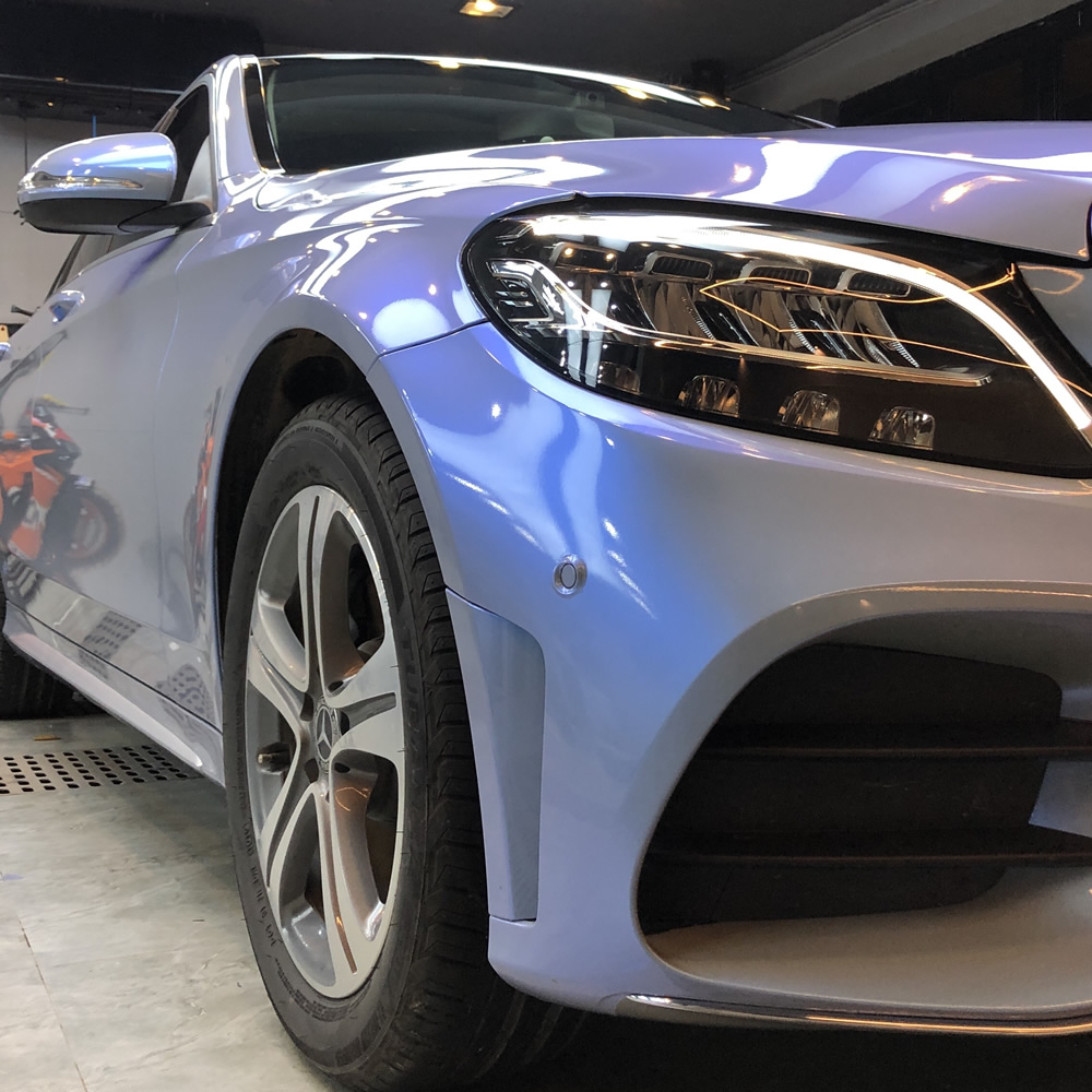 TOPCAR Magic Candy Color Flip Grey Vinyl Wrap Film