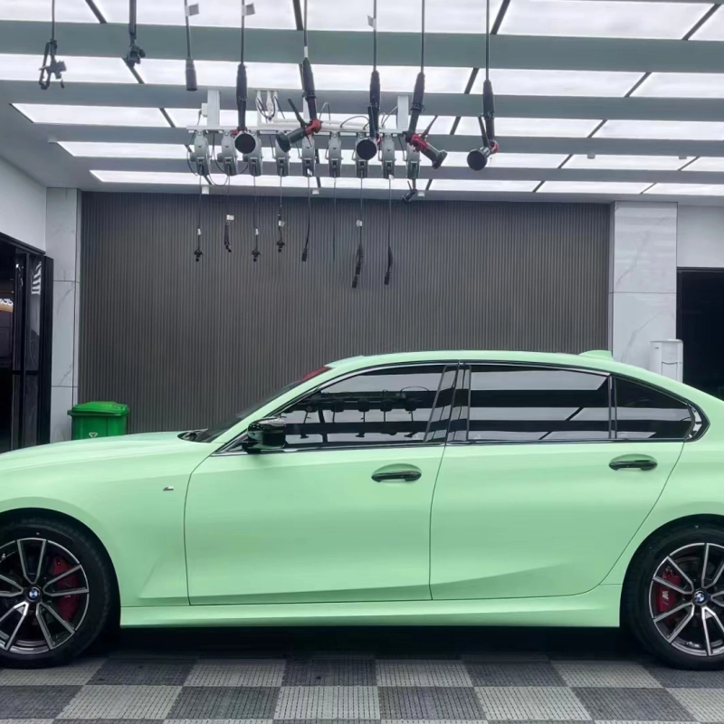 TOPCAR Ultra Matte Light Lime Green Vinyl Wrap Film
