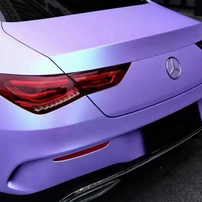 TOPCAR Satin Flip Glacial Frost Blue Vinyl Wrap Film