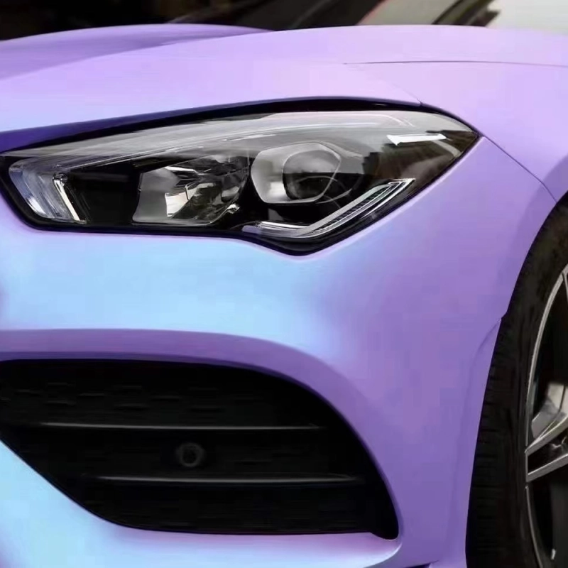 TOPCAR Satin Flip Glacial Frost Blue Vinyl Wrap Film