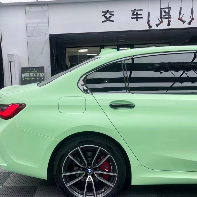 TOPCAR Ultra Matte Light Lime Green Vinyl Wrap Film