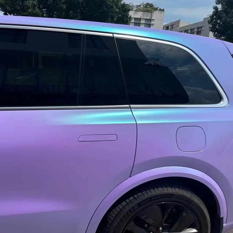 TOPCAR Satin Flip Glacial Frost Blue Vinyl Wrap Film