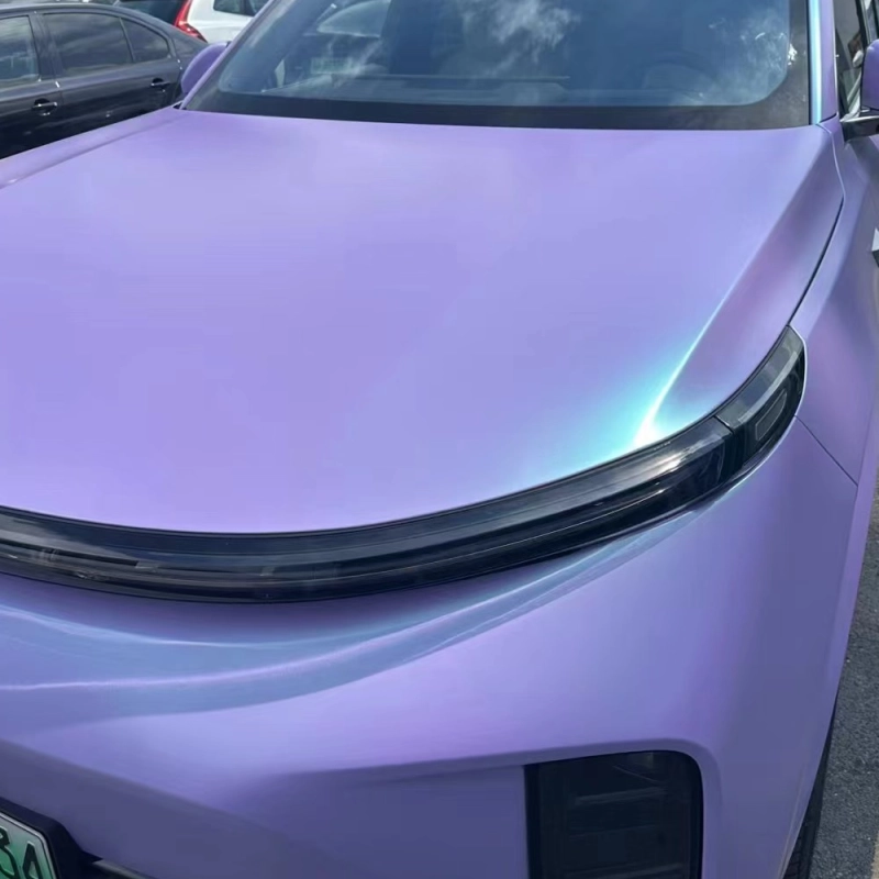TOPCAR Satin Flip Glacial Frost Blue Vinyl Wrap Film