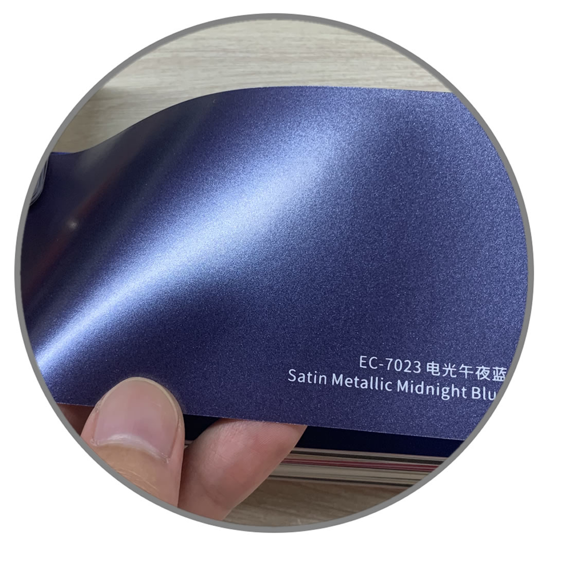TOPCAR Satin Metallic Midnight Blue Vinyl Wrap Film