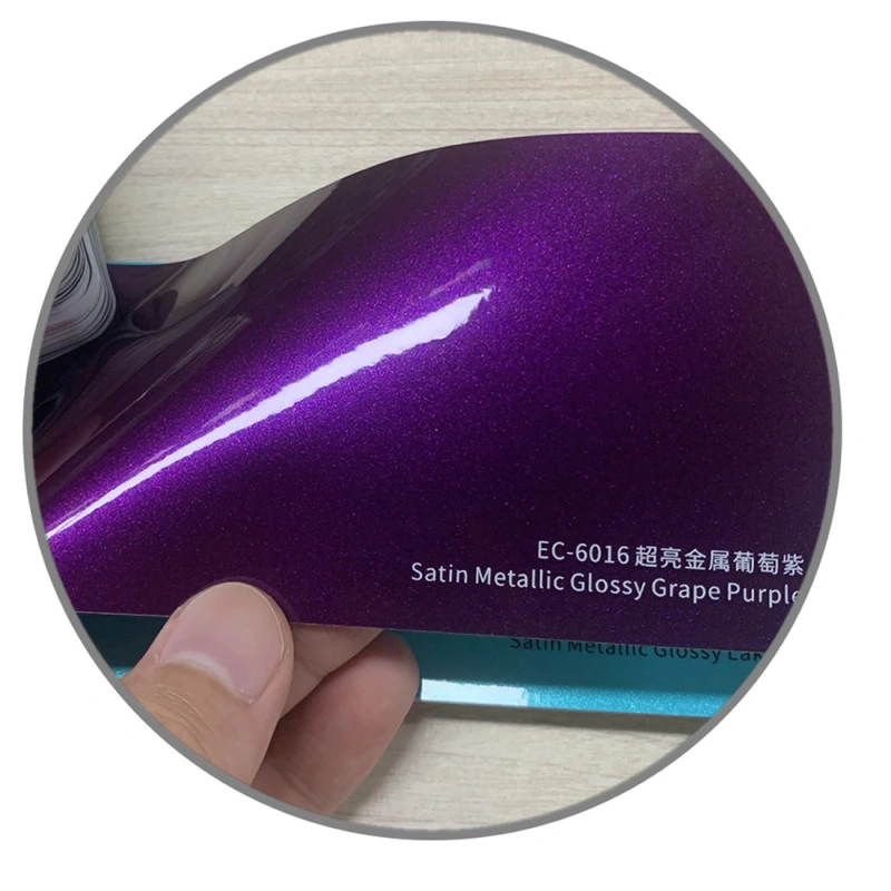 TOPCAR Satin Metallic Glossy Grape Purple Vinyl Wrap Film
