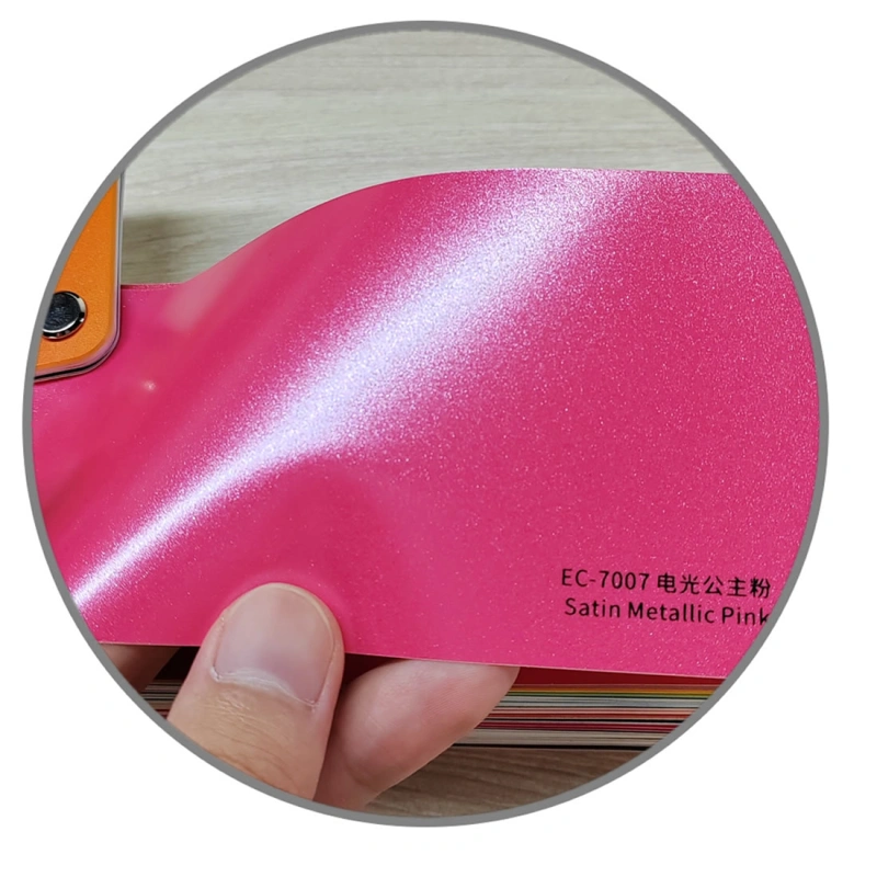TOPCAR Satin Metallic Pink Vinyl Wrap Film