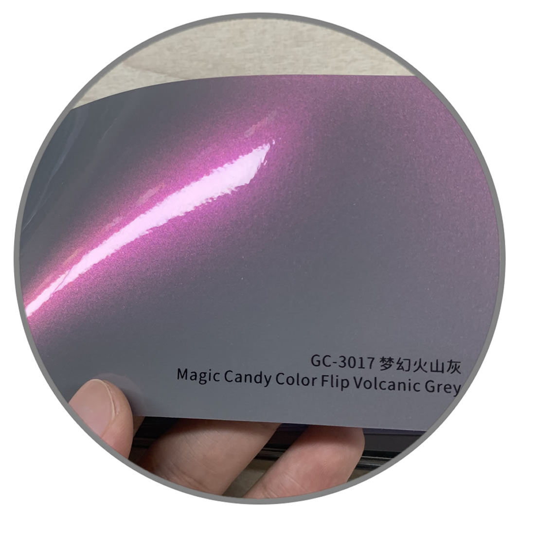 TOPCAR Magic Candy Color Flip Volcano Grey Vinyl Wrap Film