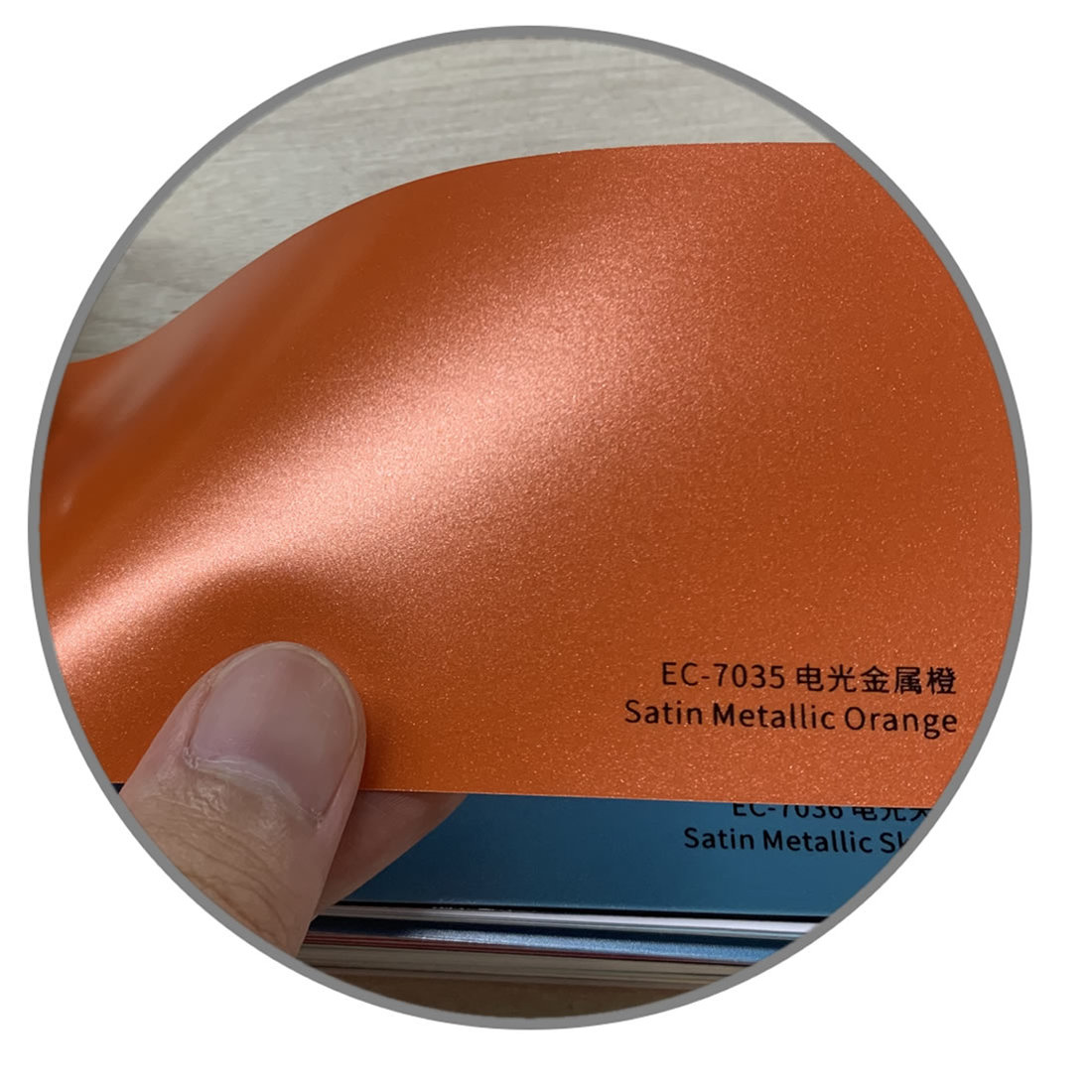 TOPCAR Satin Metallic Orange Vinyl Wrap Film