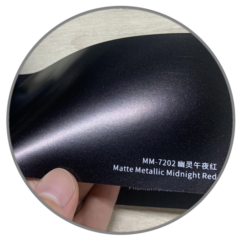 TOPCAR Matte metallic Midnight Red Vinyl Wrap Film