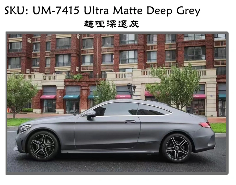 TOPCAR Ultra Matte Deep Grey Vinyl Wrap Film