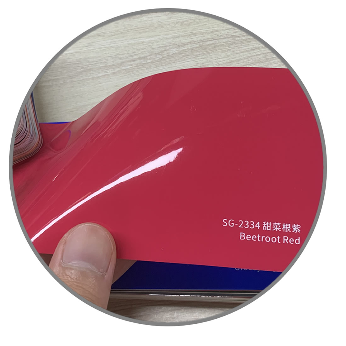 TOPCAR Super Gloss Beetroot Red Vinyl Wrap Film
