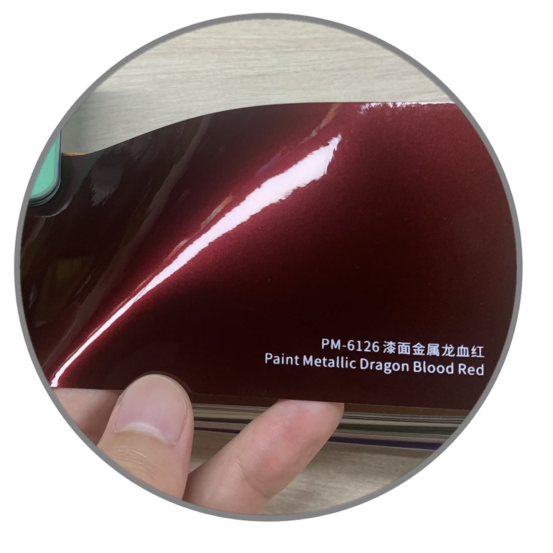 TOPCAR Paint Metallic Dragon Blood Red Vinyl Wrap Film