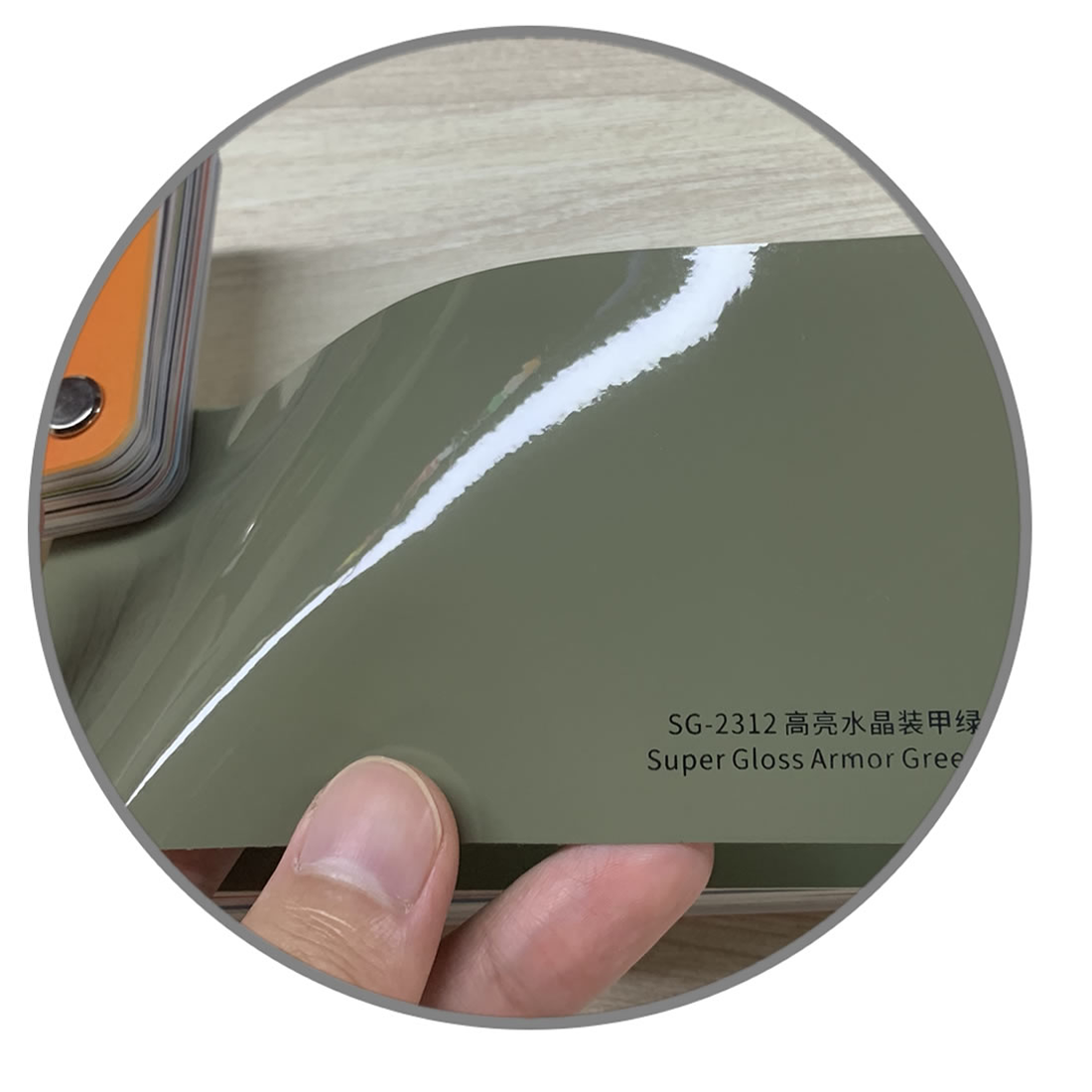 TOPCAR Super Gloss Armor Green Vinyl Wrap Film