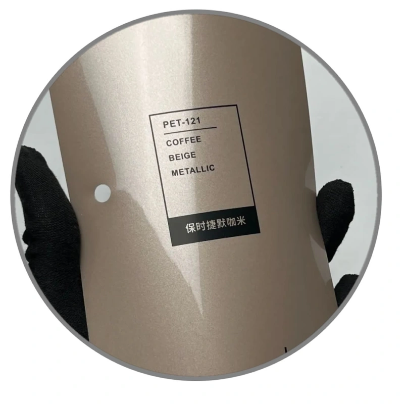 TOPCAR Original Paint Series Coffee Beige Metallic PET Vinyl Wrap Film