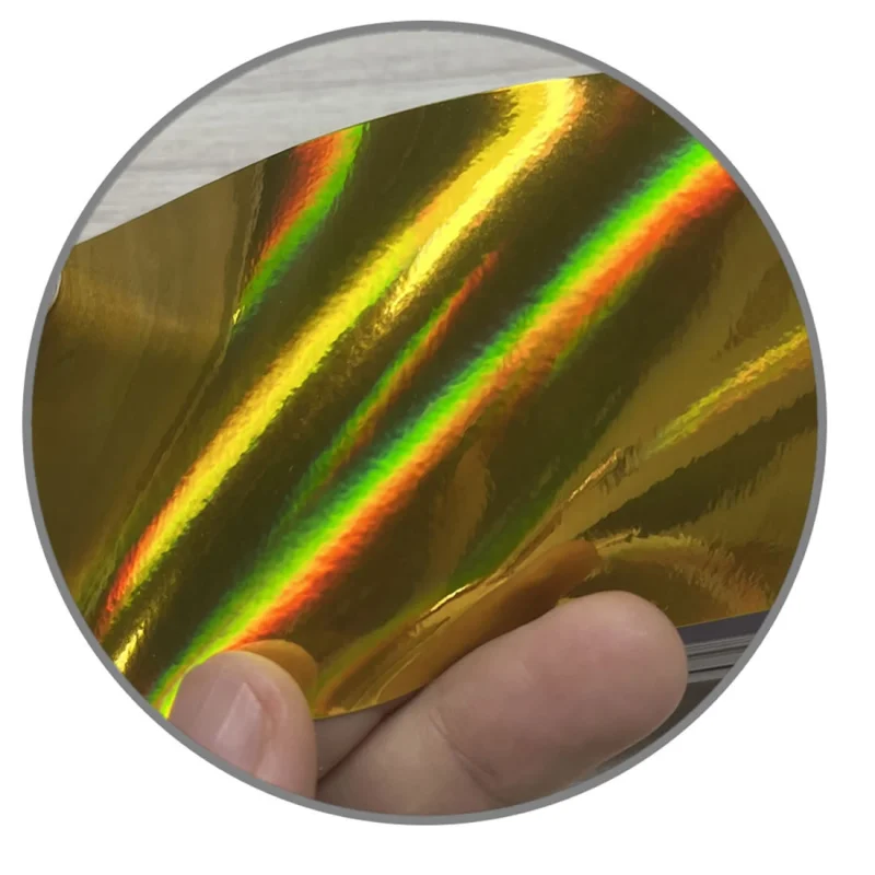 TOPCAR Laser Chrome Gold Vinyl Wrap Film