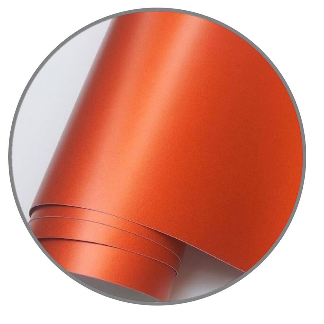 TOPCAR Matte Chrome Orange Vinyl Wrap Film