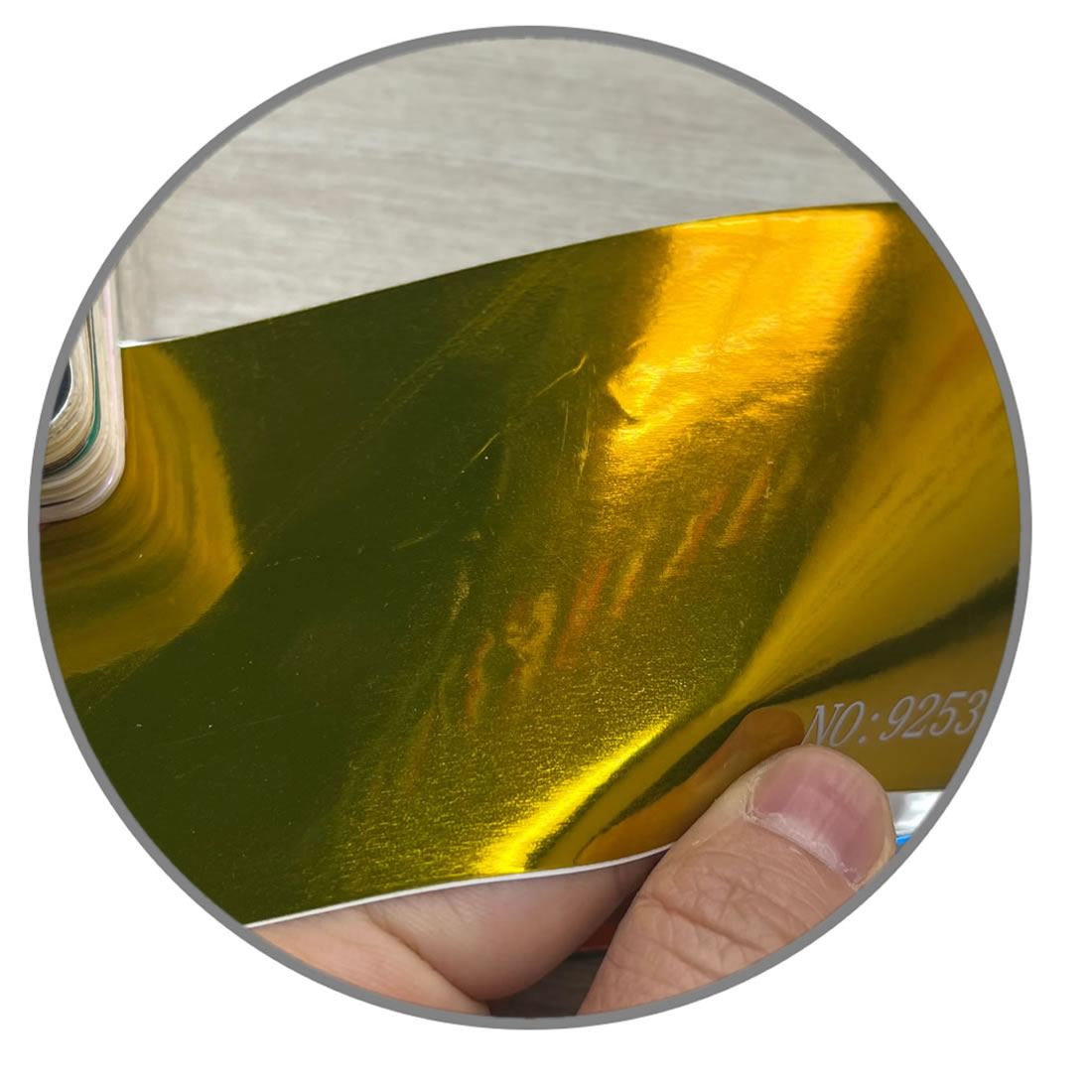 TOPCAR Strechable Mirror Chrome Gold Vinyl Wrap Film