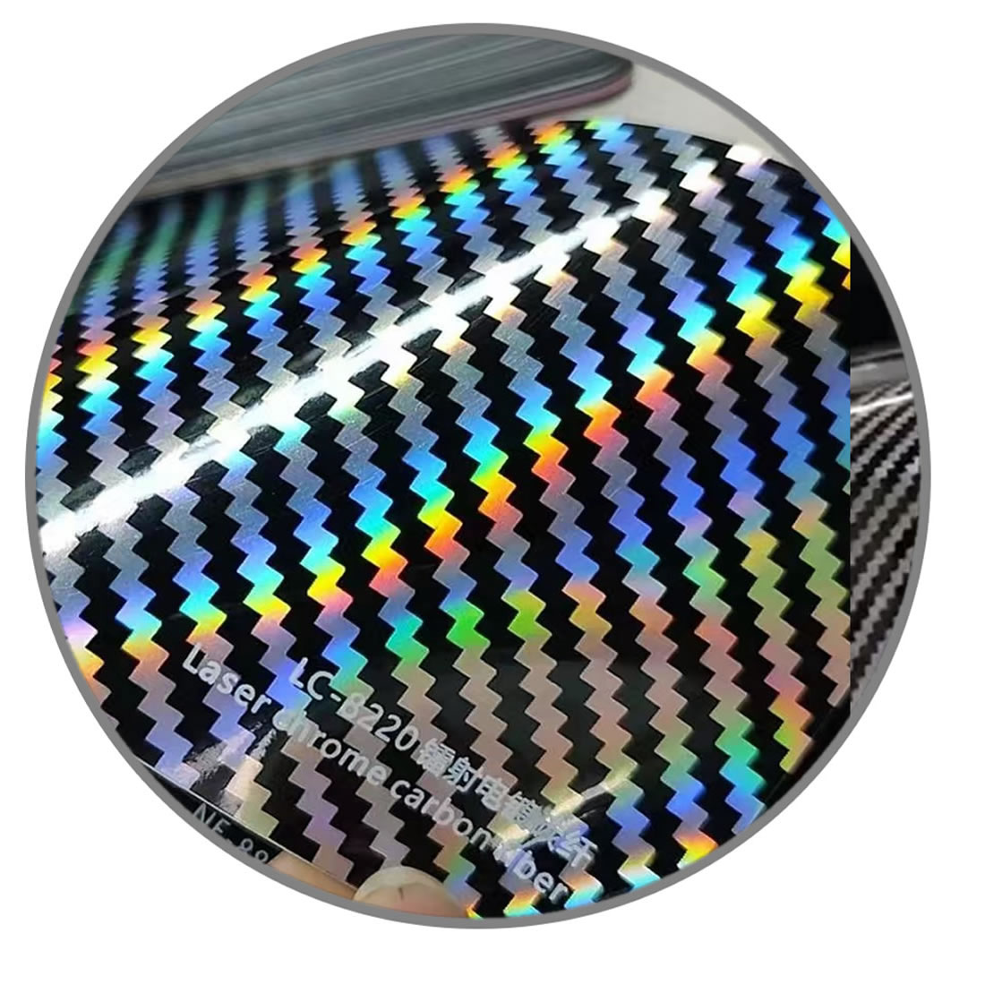 TOPCAR Laser Chrome Carbon Fiber Vinyl Wrap Film