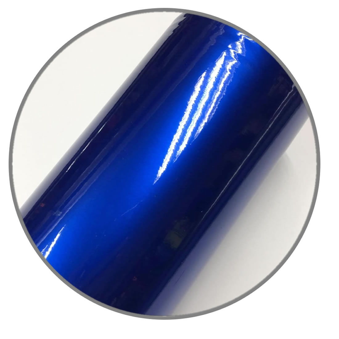 TOPCAR Glossy Metallic Dark Blue Vinyl Wrap Film