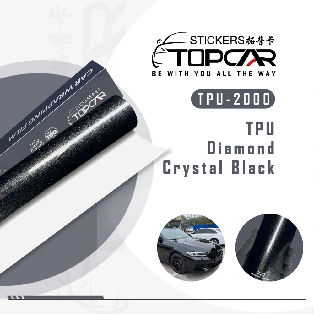 TPU Diamond Crystal Black PPF Car Wrap Vinyl Film – Premium Vehicle ...