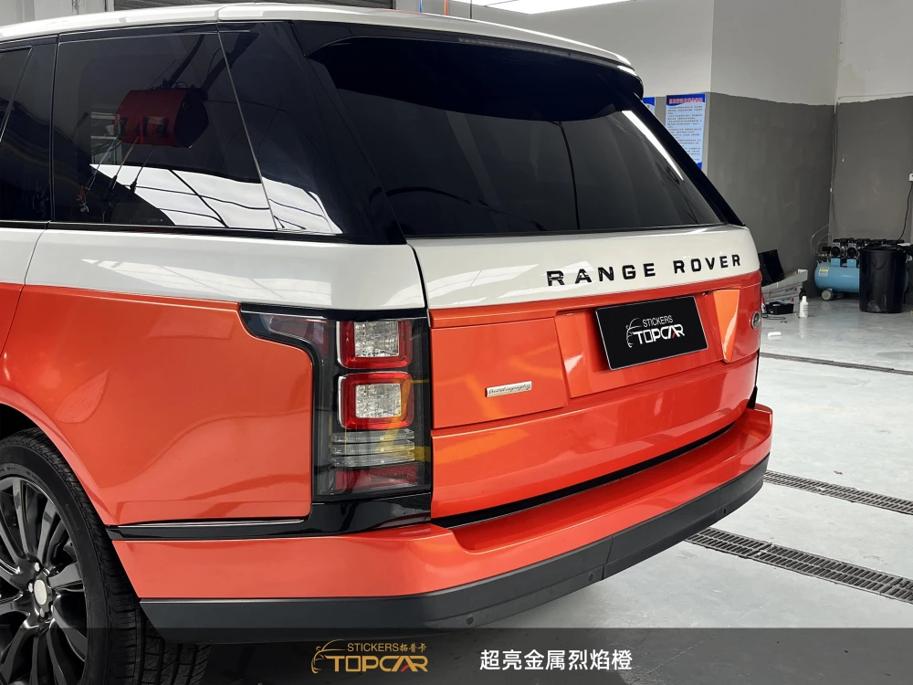 PET Satin Metallic Glossy Orange Car Vinyl Wrap Film: Standout Among ...