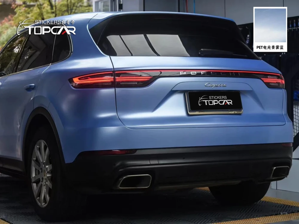 Title: Premium Vinyl Vehicle Wrap Material | TOPCAR Satin Metallic Mist ...