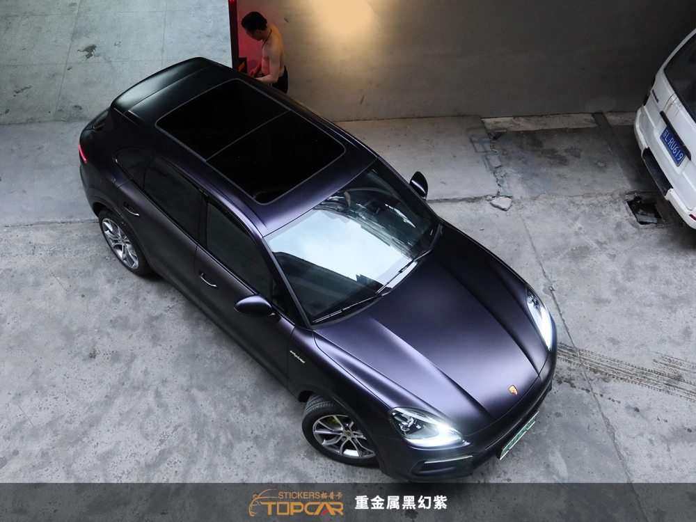 Advanced Car Film Matt Solutions by TOPCAR Matte Metallic Black Purple ...